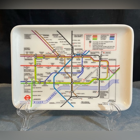 Accents | Vintage London Underground Melamine Tray Trinket Dish | Poshmark